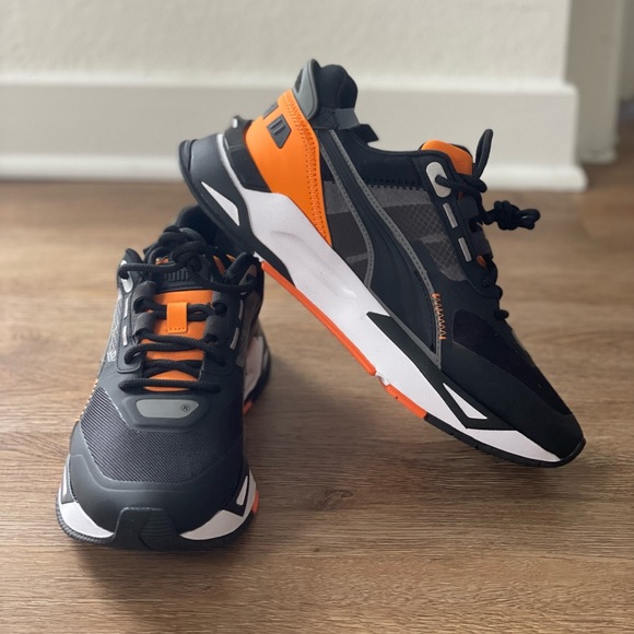 Puma | Shoes | Puma Orangeblack Sneaker | Poshmark